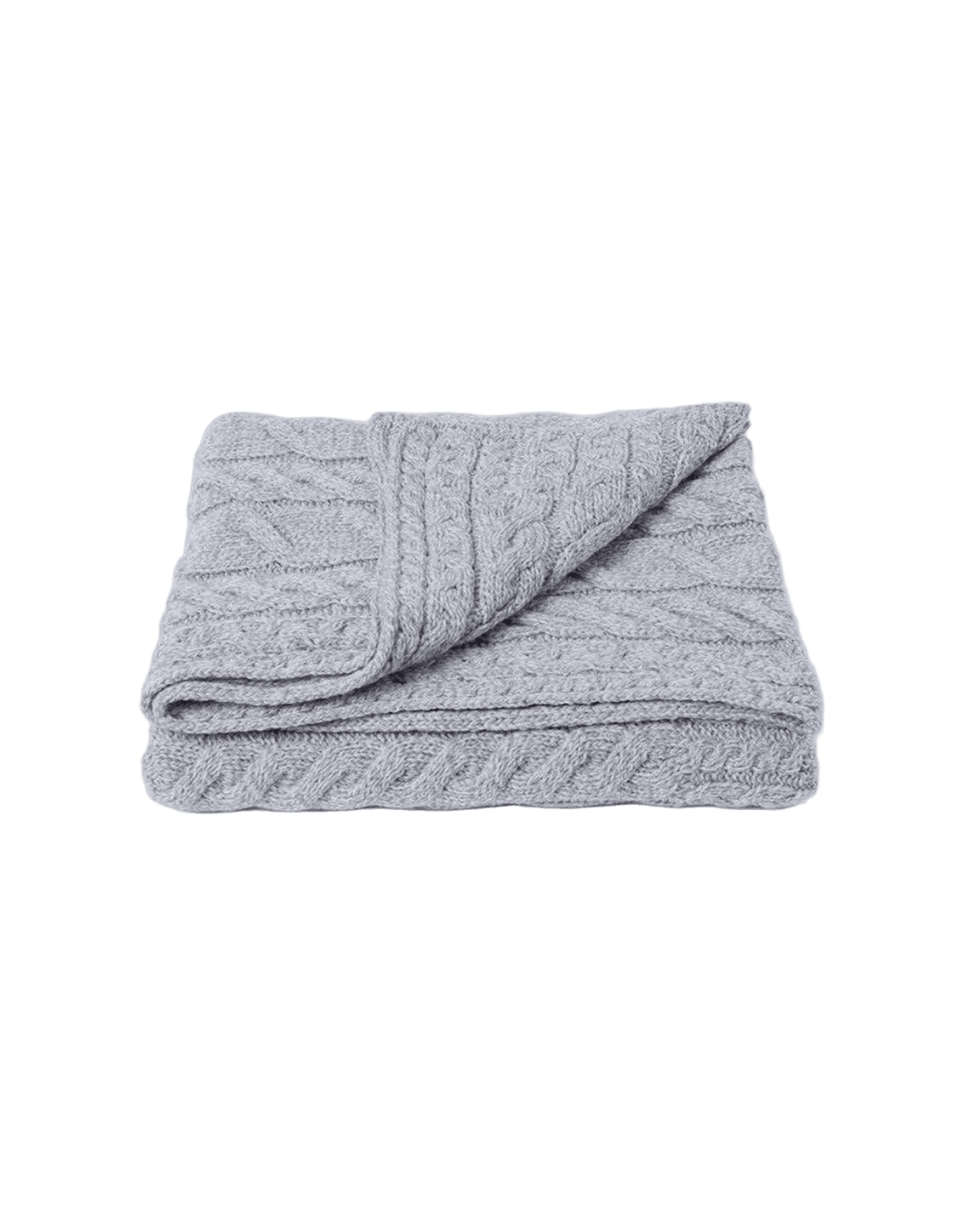 Oat Irish Merino Wool Blanket | Aran Woollen Mills | Faire Living